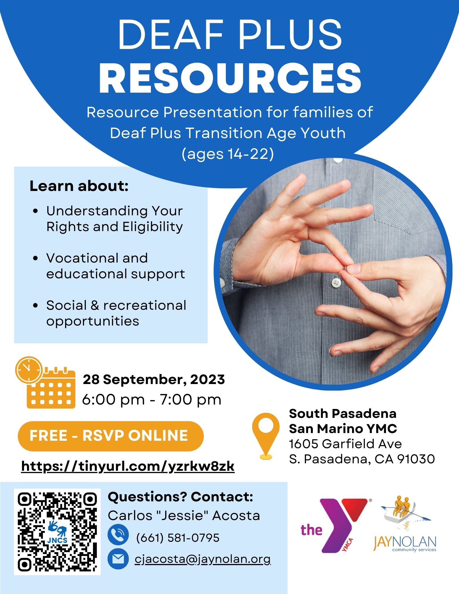Deaf Plus Resources Presentation (YMCA) - Jay Nolan Community Services